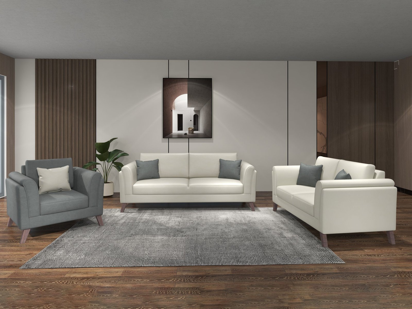 Caroline Sofa Set - Beauty Home Gallery