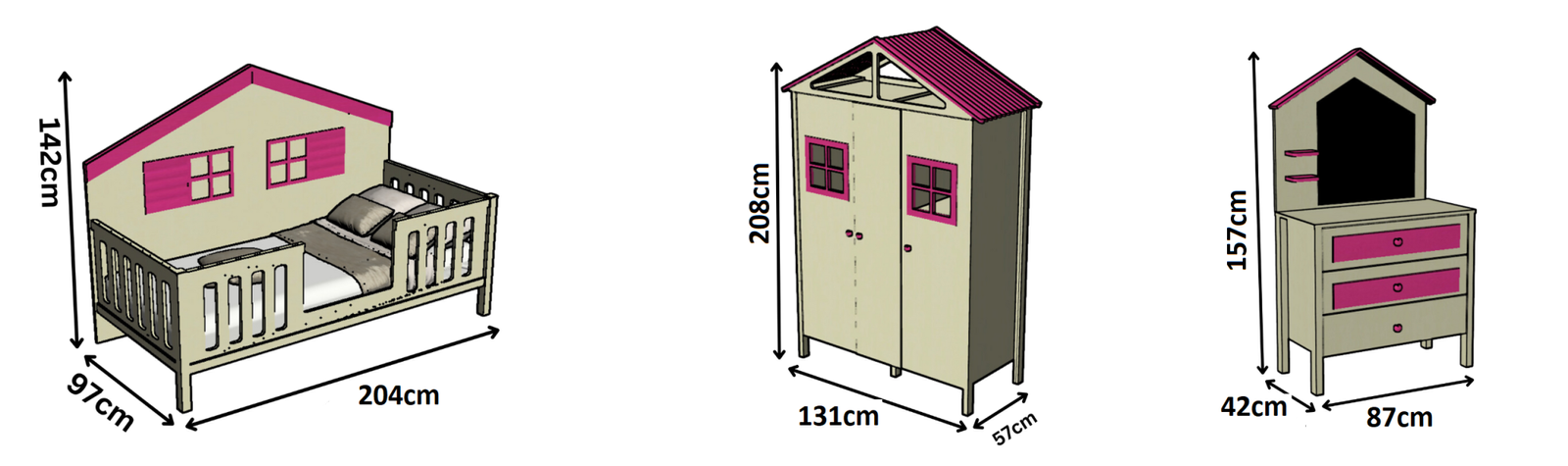 Barney Kids Bedroom Set – Beauty Home Gallery