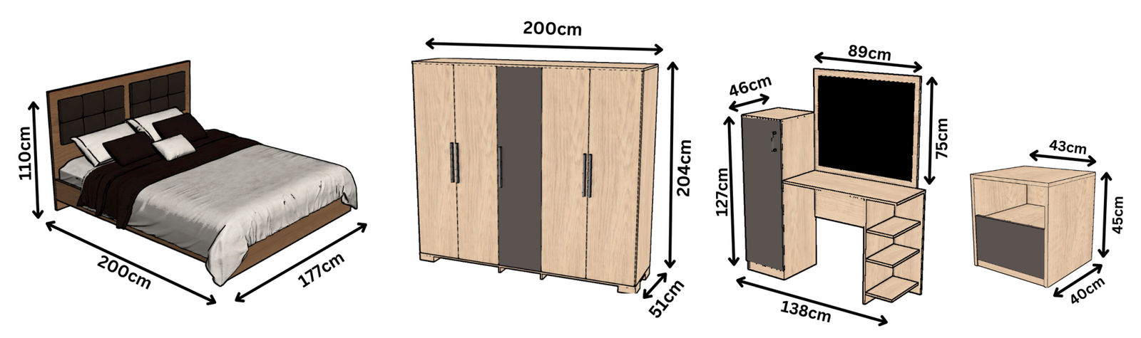 Capri Bedroom Set - Beauty Home Gallery